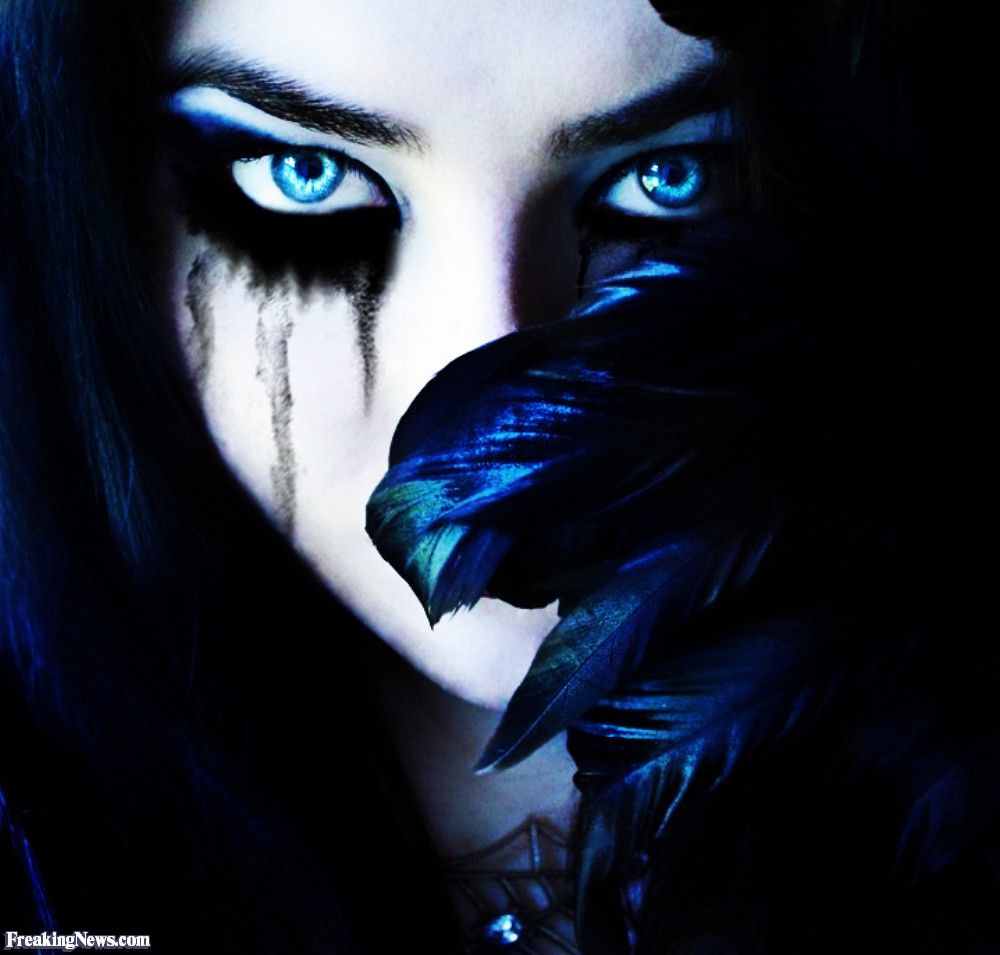 Dark Lady With Blue Eyes | Scrolller