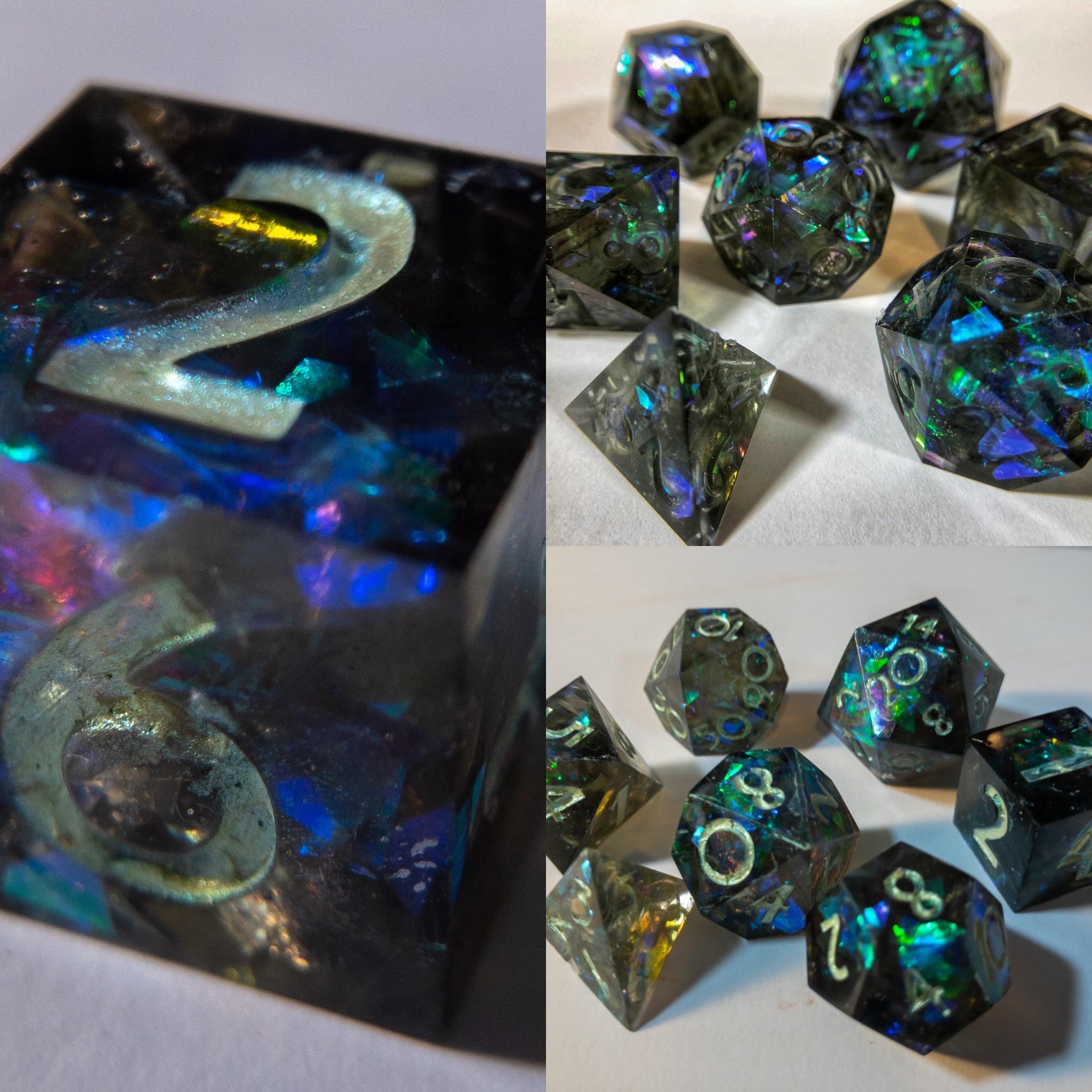 Dark Magic set I made Inked in pearlescent green by request | Scrolller