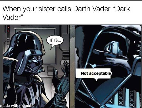 Dark Vader 😳 | Scrolller