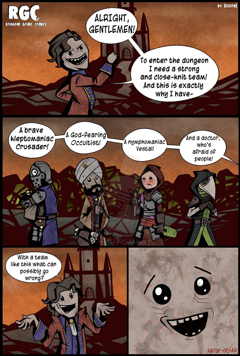 "Darkest Dungeon in a nutshell" by llceSarll | Scrolller