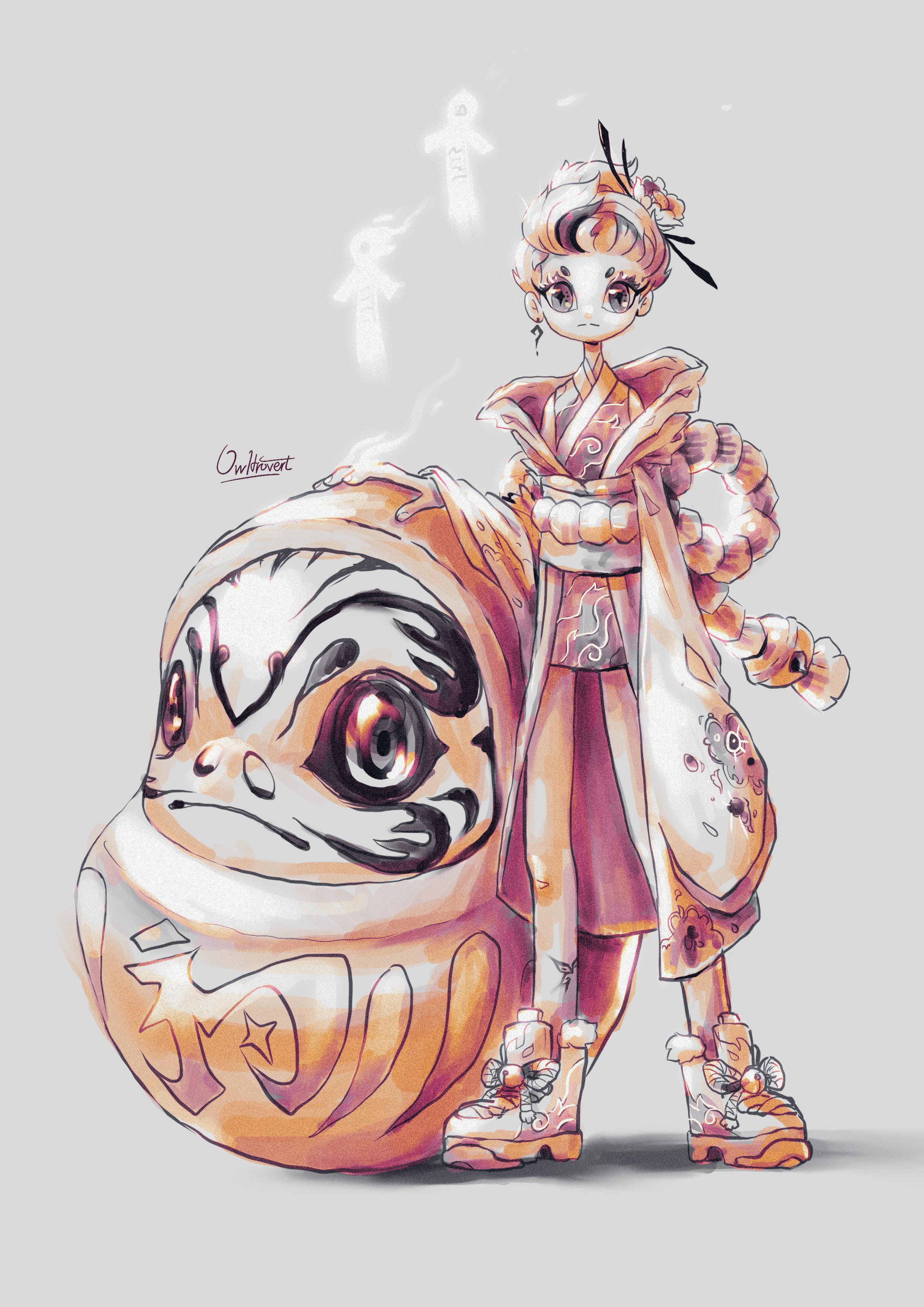 Daruma, Owltrovert/me, Digital, 2021 | Scrolller