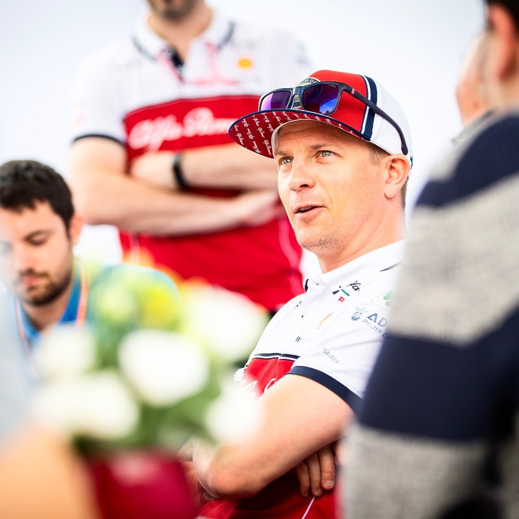 Day 4251 of Kimi's reign as Ferrari Champion. Here he is smiling. | Scrolller