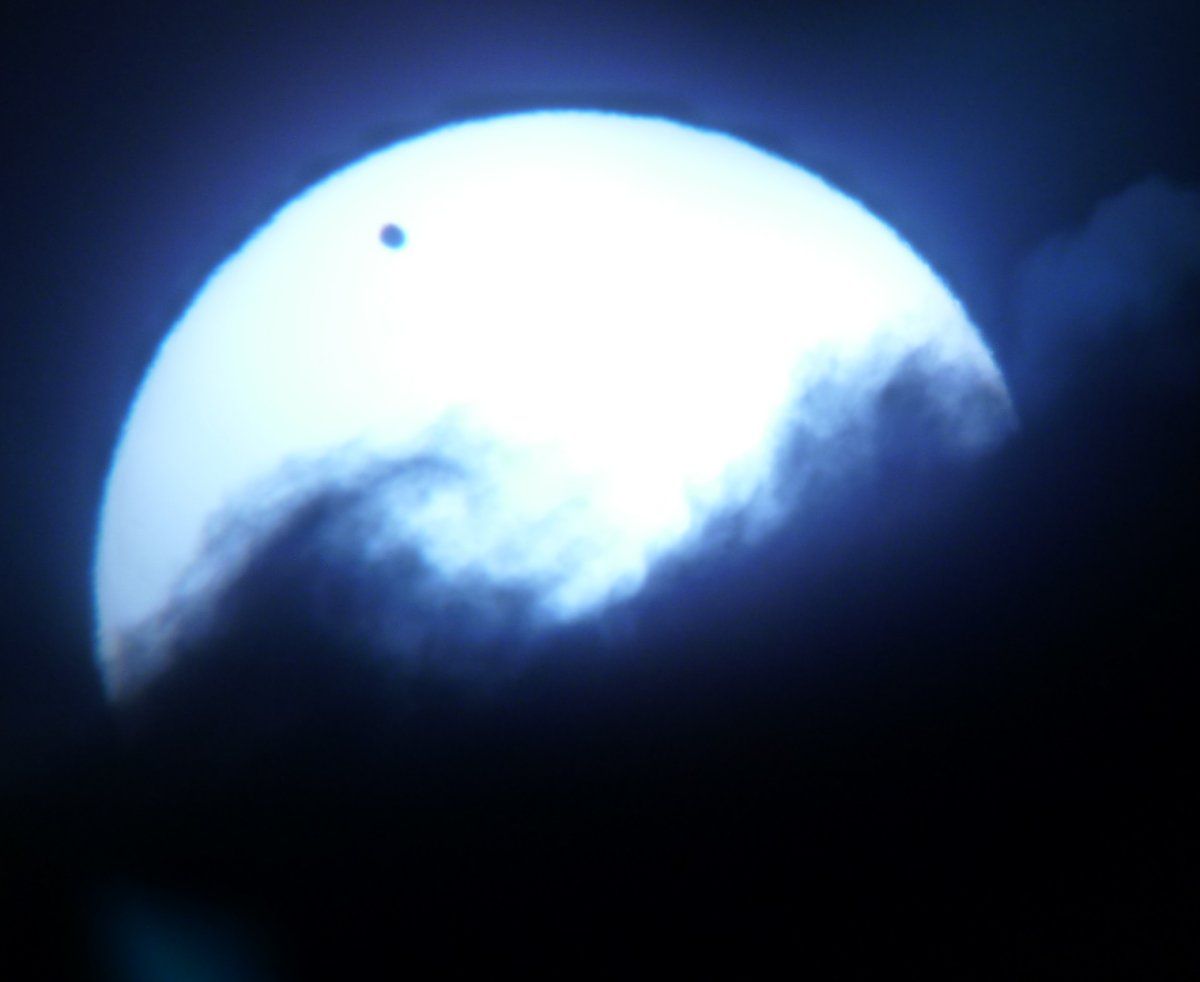 Daytime Sun with Clouds and Venus | Scrolller