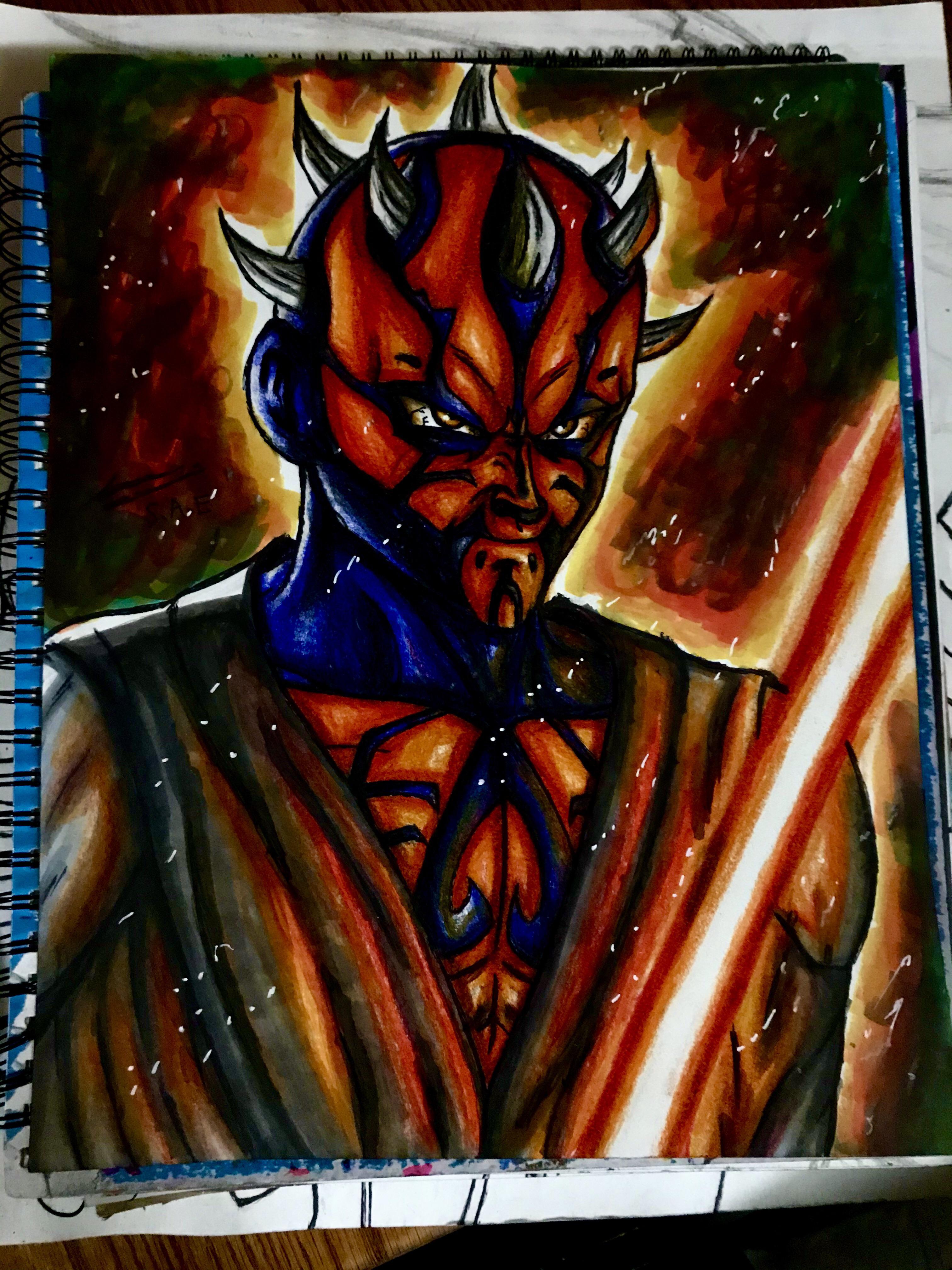 Dbz style darth maul made by me | Scrolller