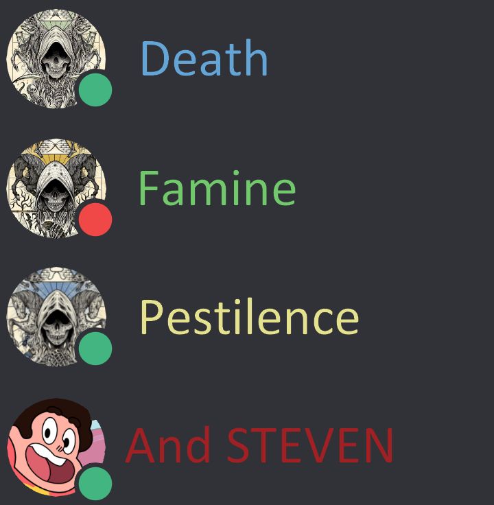Death, Famine, Pestilence, And STEVEN | Scrolller