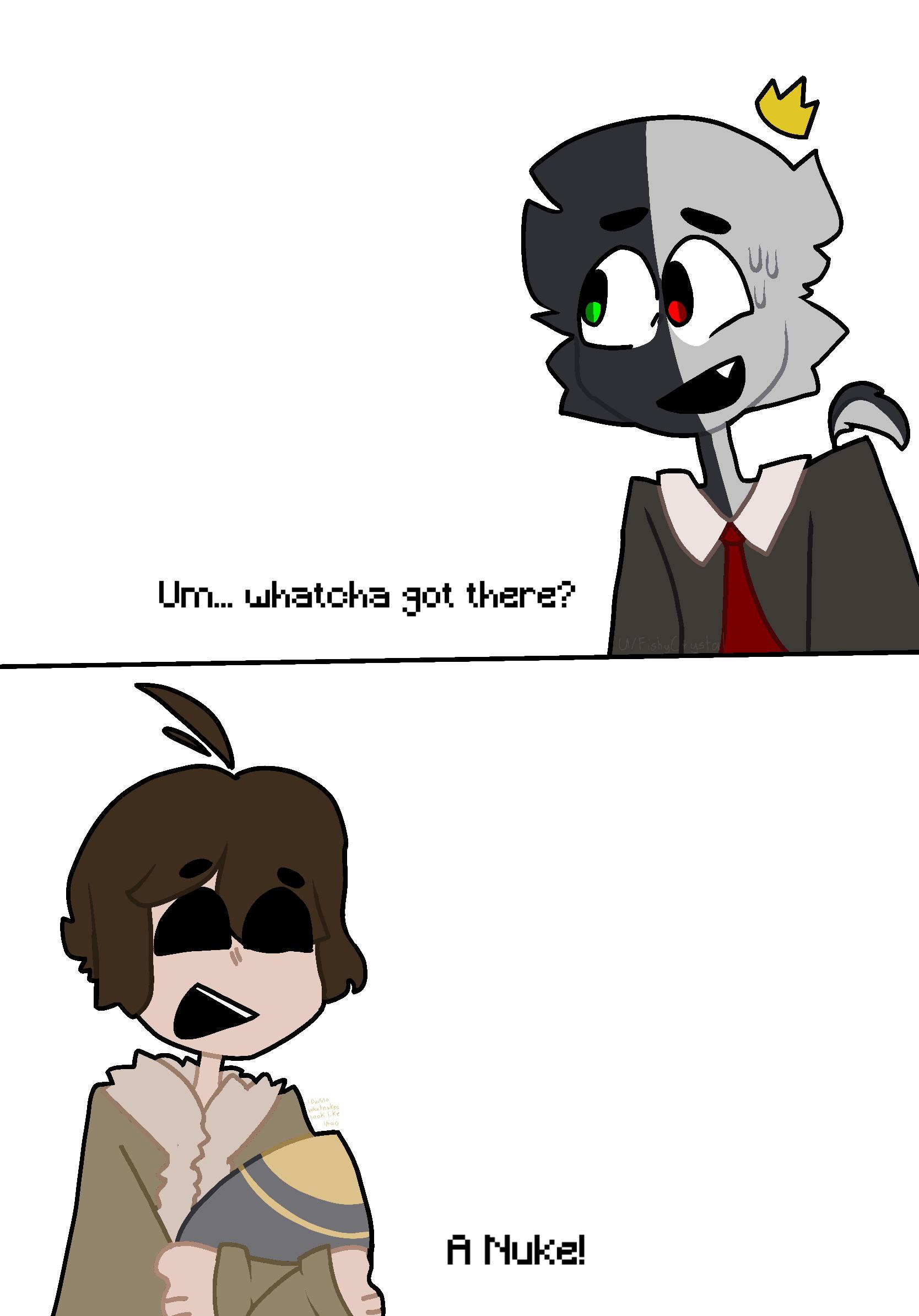 Decided to draw a meme, I got the format wrong but I only realized it by the time I was adding ...