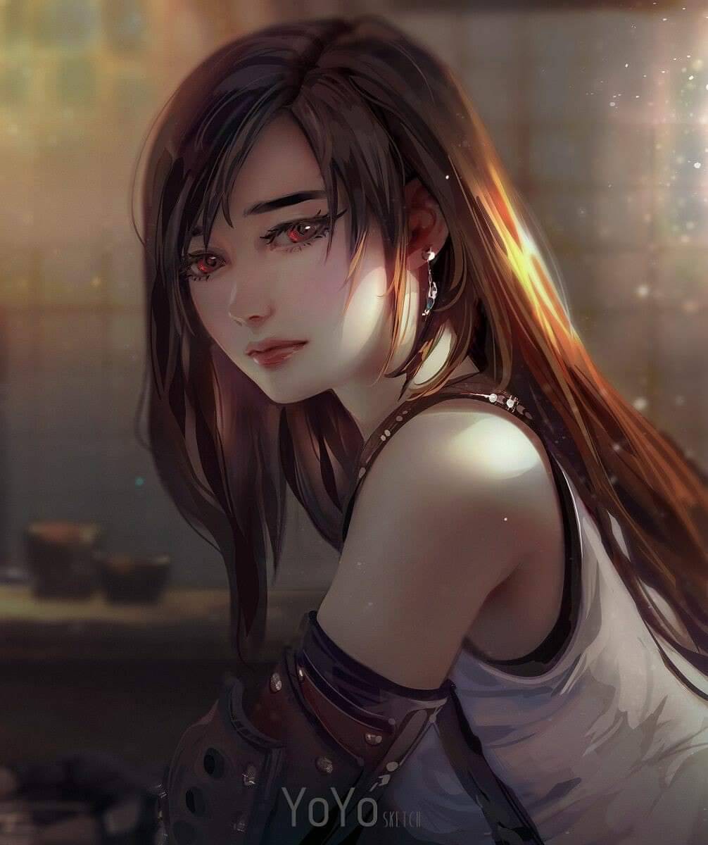 Deep in thought Tifa | Scrolller