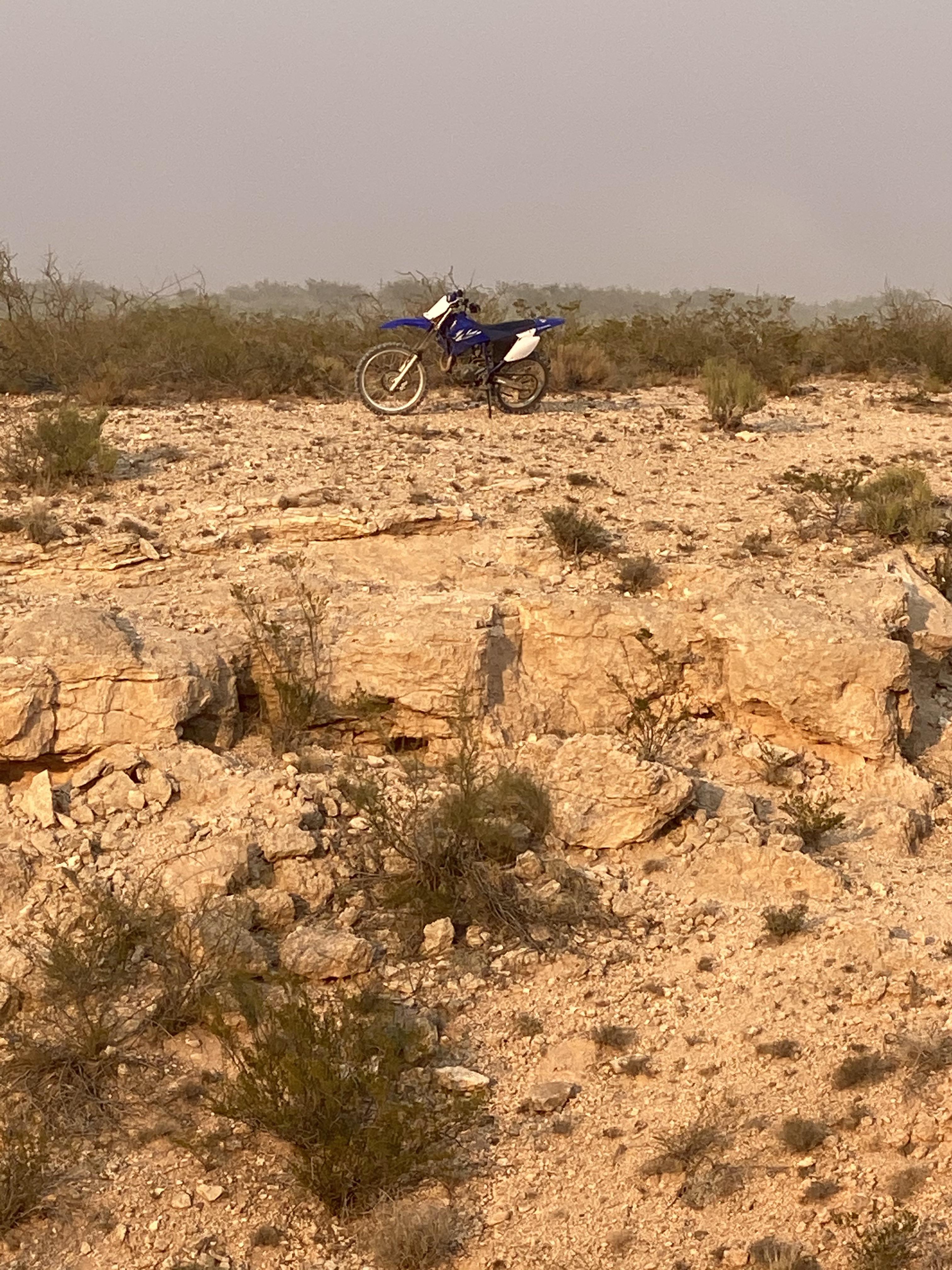 Desert exploring on trail bike | Scrolller