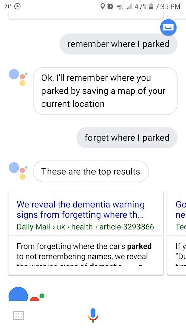 Desired behavior: Delete my saved parking location | Scrolller