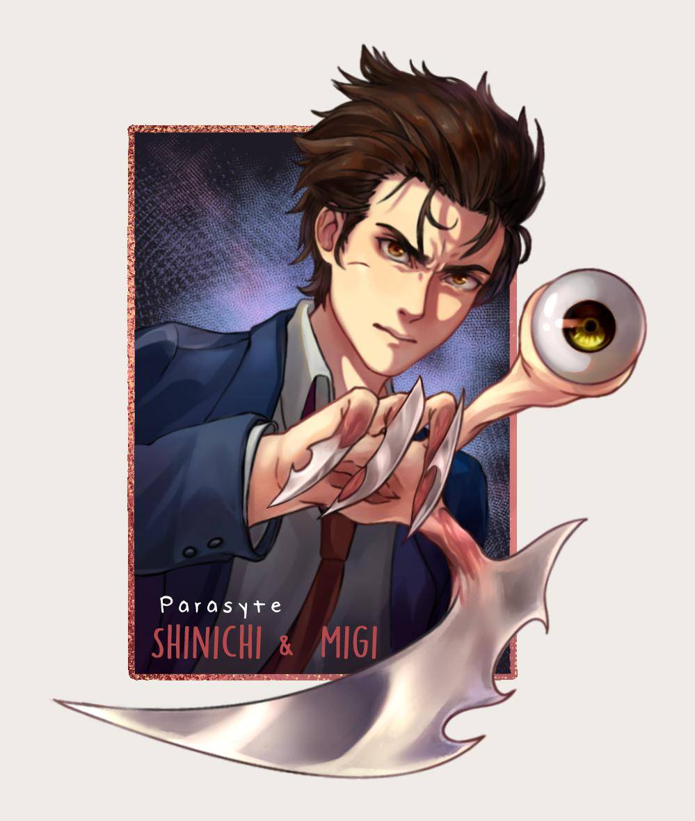 Did a digital drawing of Shinichi and Migi!! | Scrolller