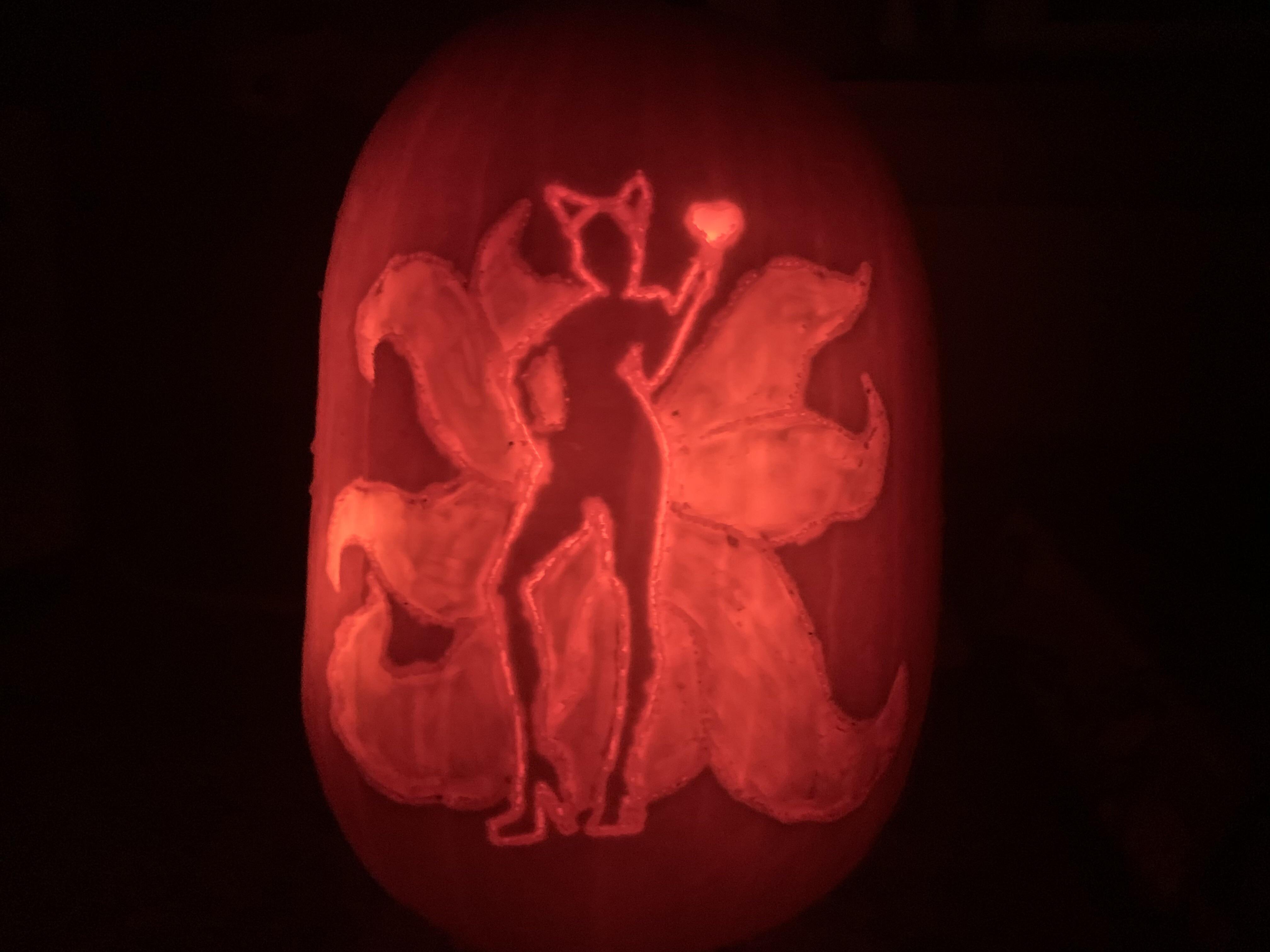 Did a prestige KDA Ahri pumpkin this year | Scrolller
