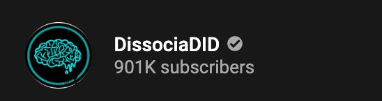 Did anyone notice how close DissociaDID is to 1 million subscribers?! That's so exciting ...