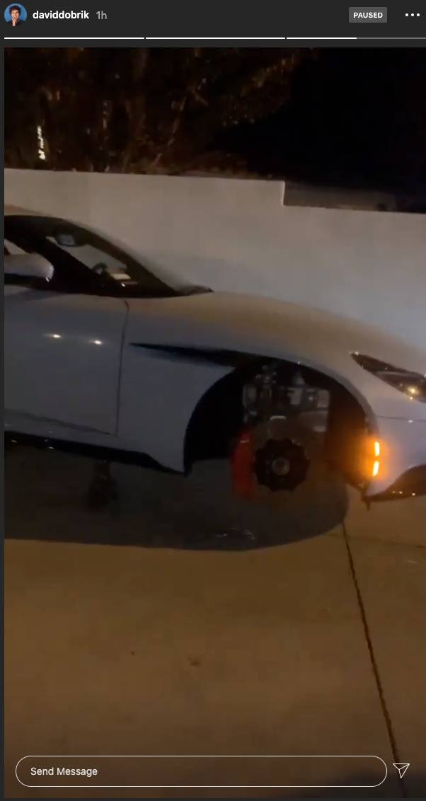 Did someone steal David's wheels or something? He said "this really sucks." | Scrolller