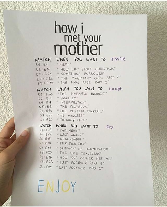 Different Episodes For Your Different Moods. | Scrolller