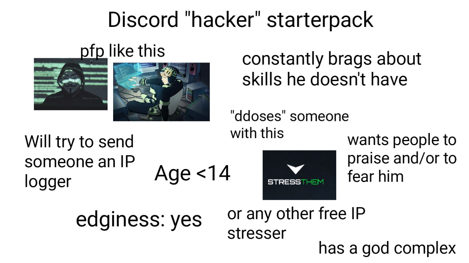 Discord "hacker" starterpack | Scrolller