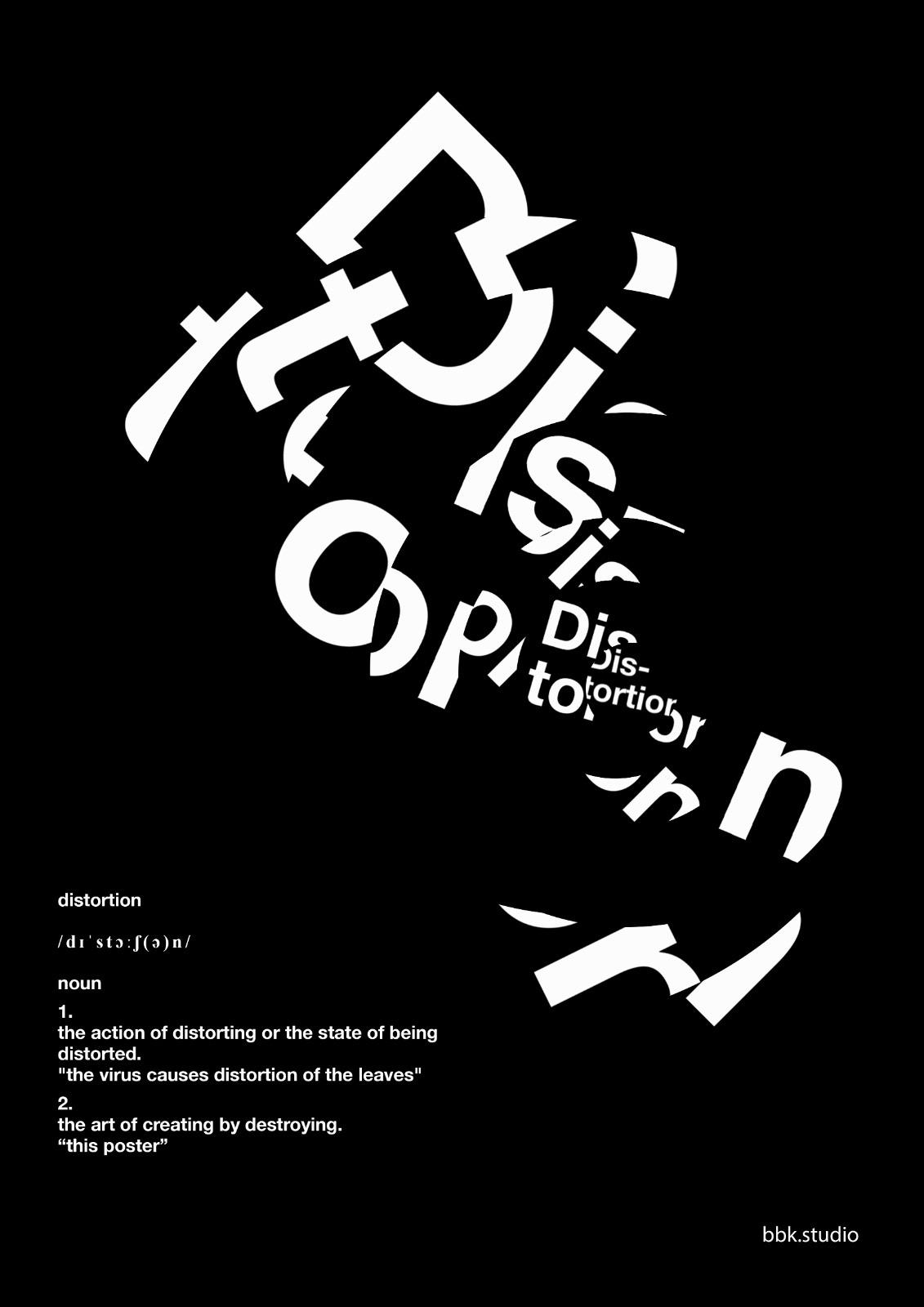 Distortion poster design by me | Scrolller