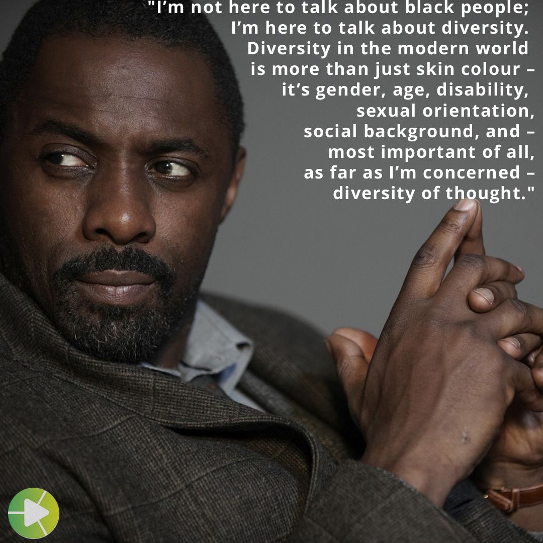 diversity of thought." - Idris Elba [OC] [1080 x 1080] | Scrolller