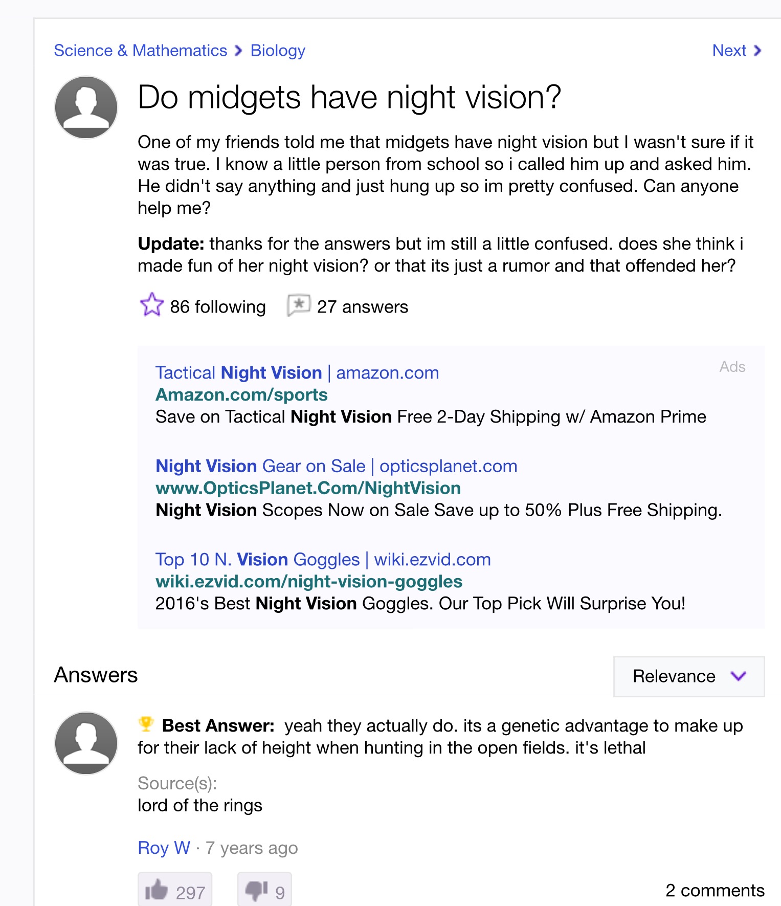 Do midgets have night vision? | Scrolller