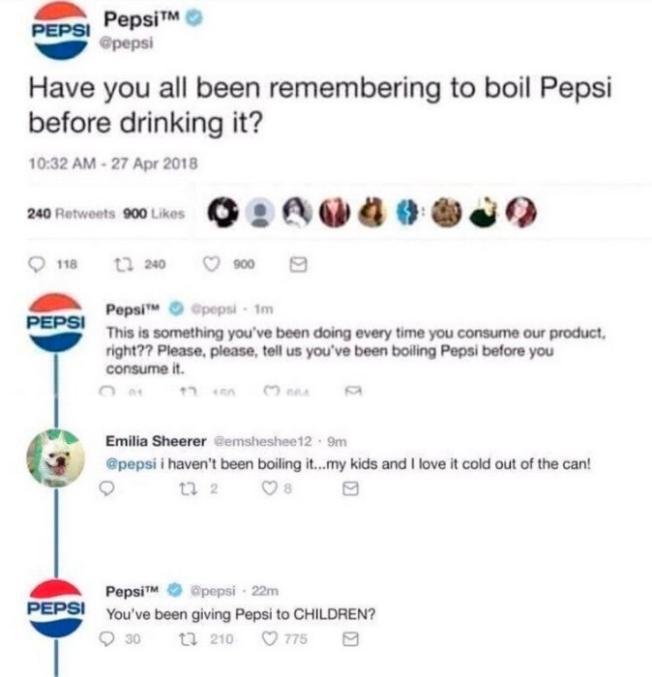 Do you boil your Pepsi? | Scrolller