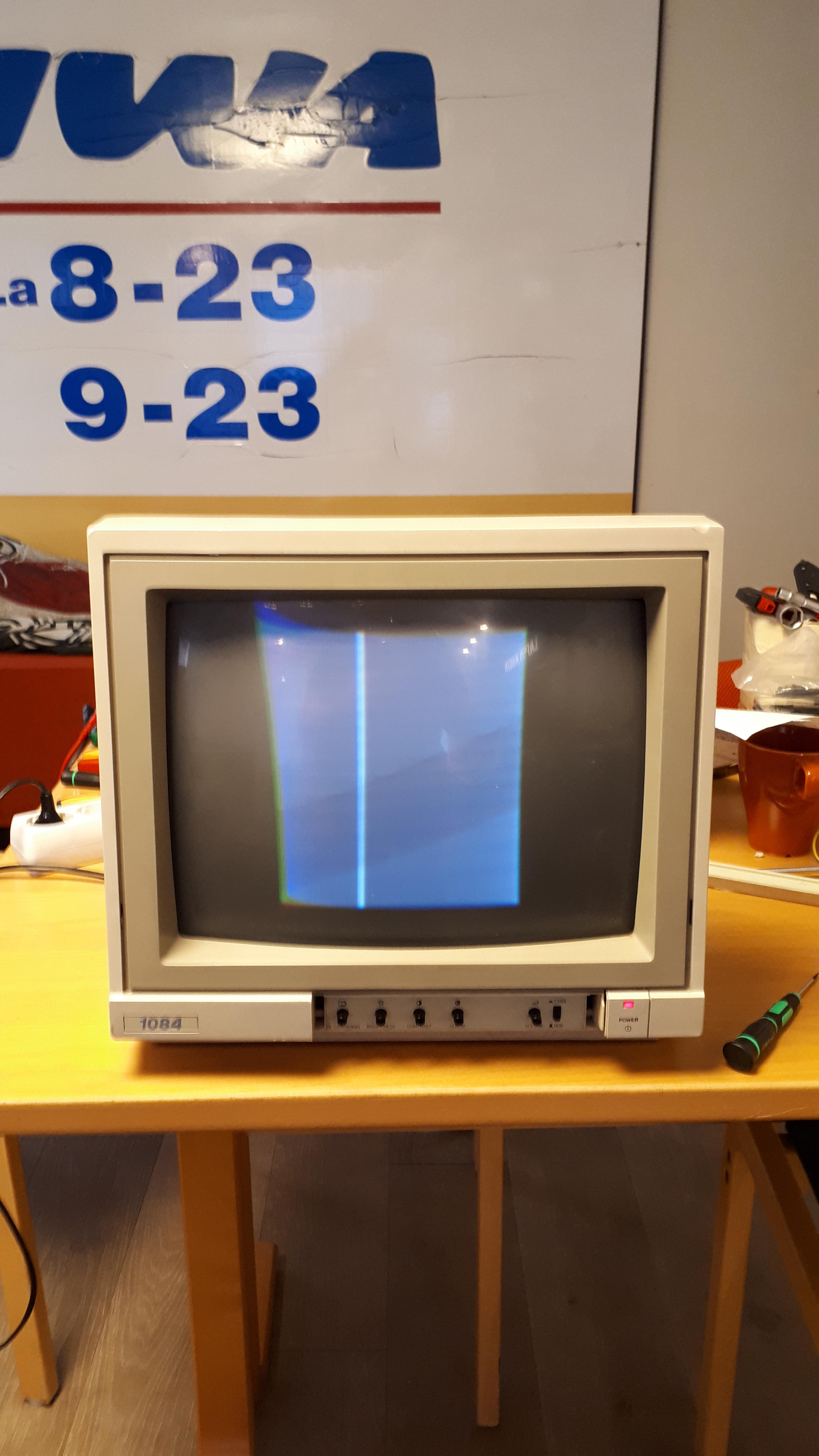 Does anybody know what could be wrong with this Commodore 1084 monitor? | Scrolller