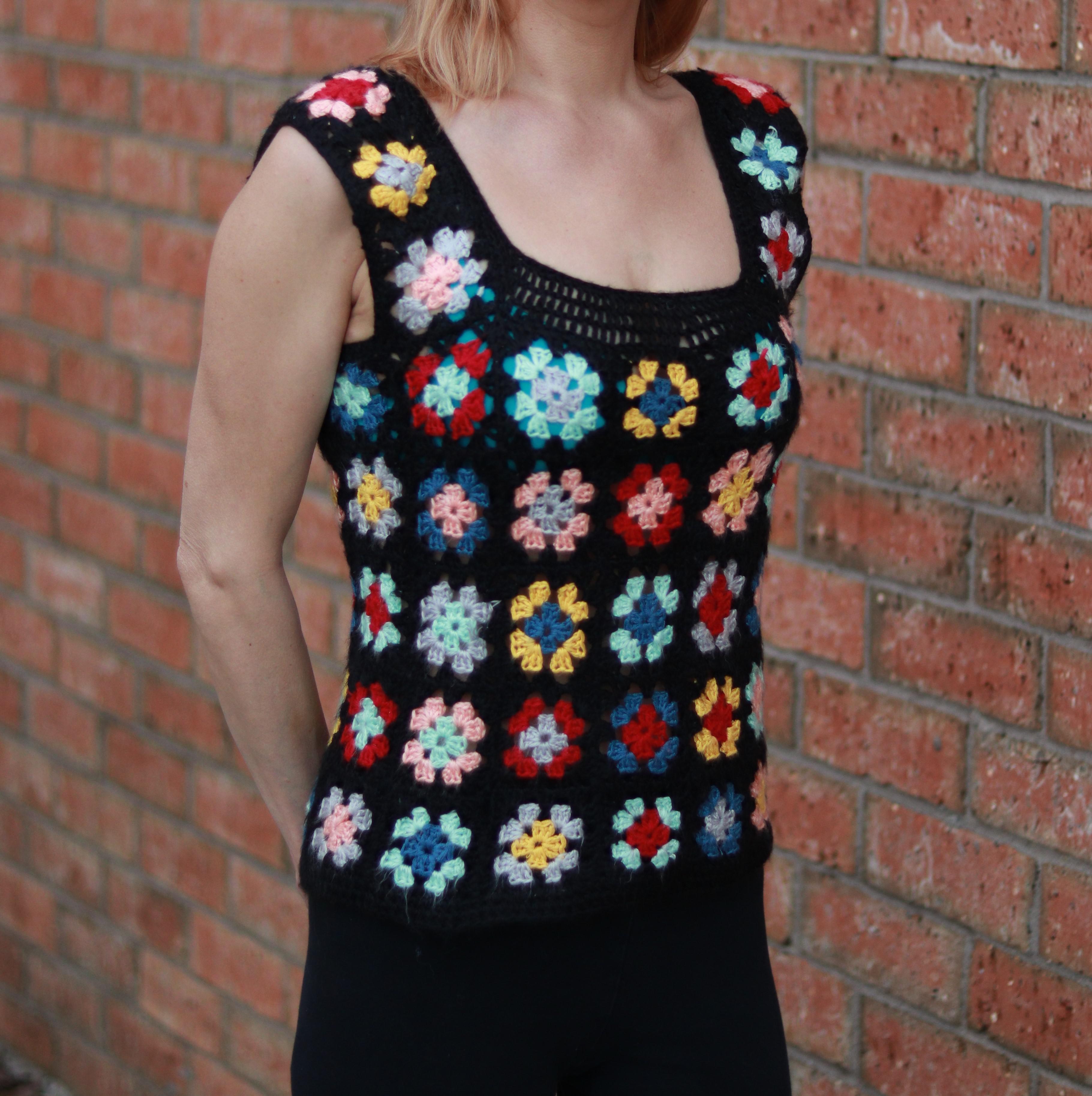 Does this fit in here? Granny square crochet top that nearly killed me. Send edibles! | Scrolller