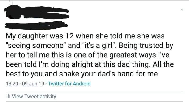 'doing alright at this dad thing' | Scrolller