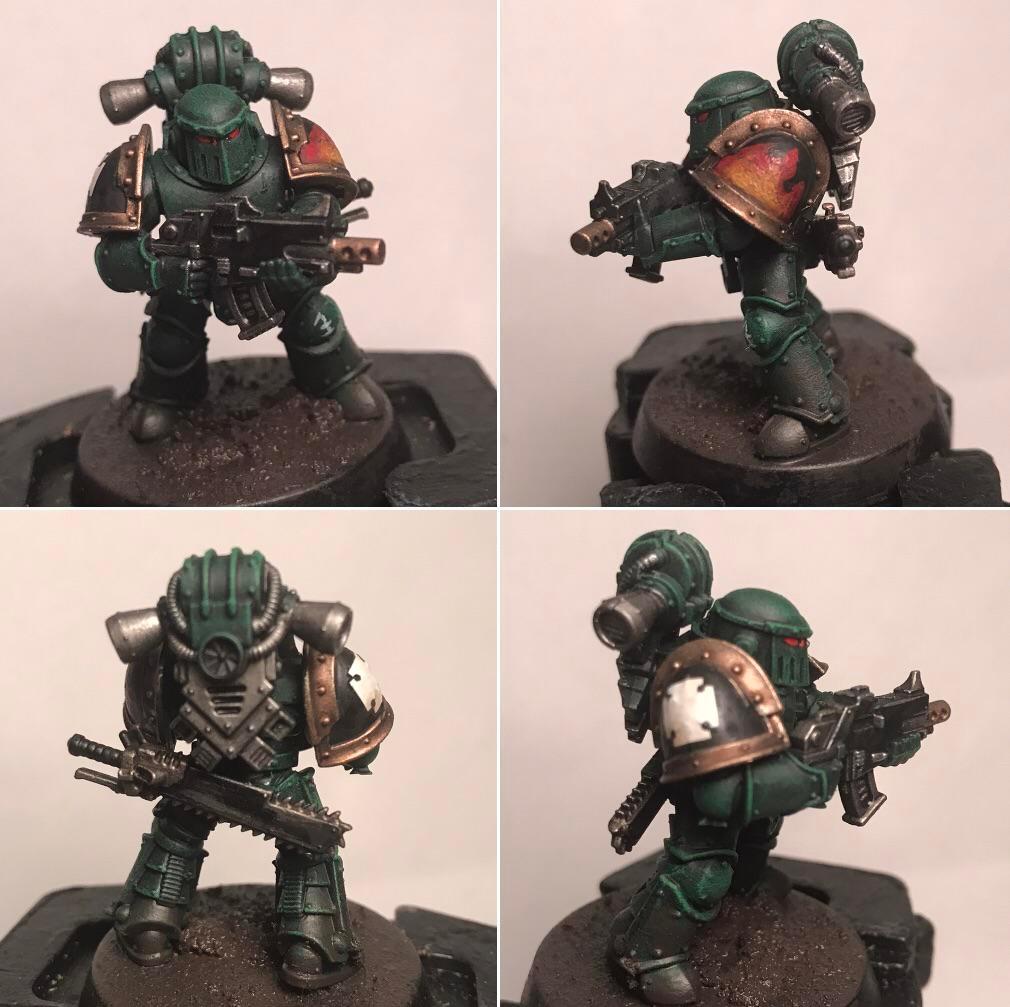 Doing my first commission for a friend, 10 mark 3 space marine salamanders | Scrolller