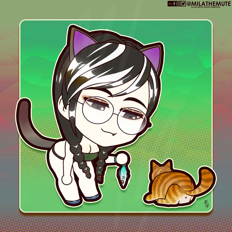 Dokkaebi Catgirl Chibi (MilaTheMute) | Scrolller