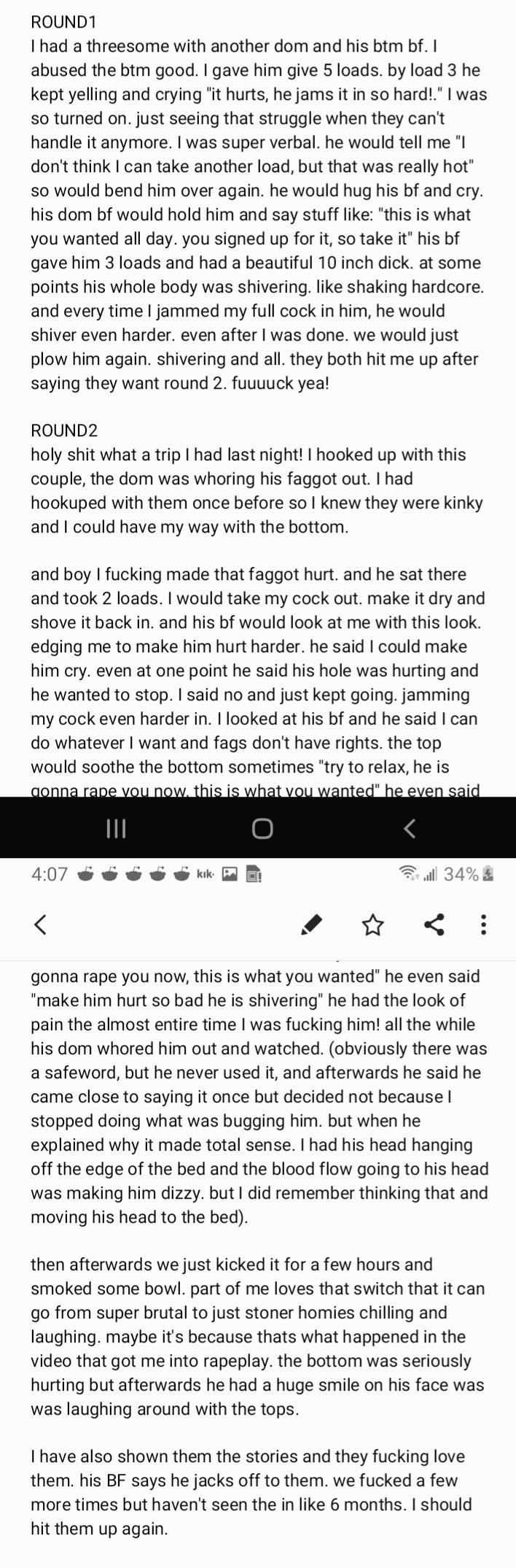 Dom Whores Out His Pathetic Fag Scrolller
