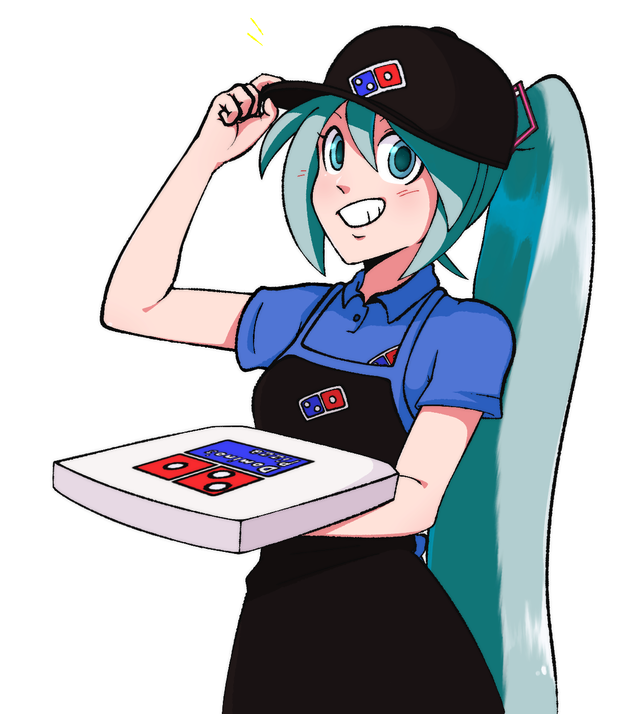Domino's Employee Hatsune Miku | Scrolller
