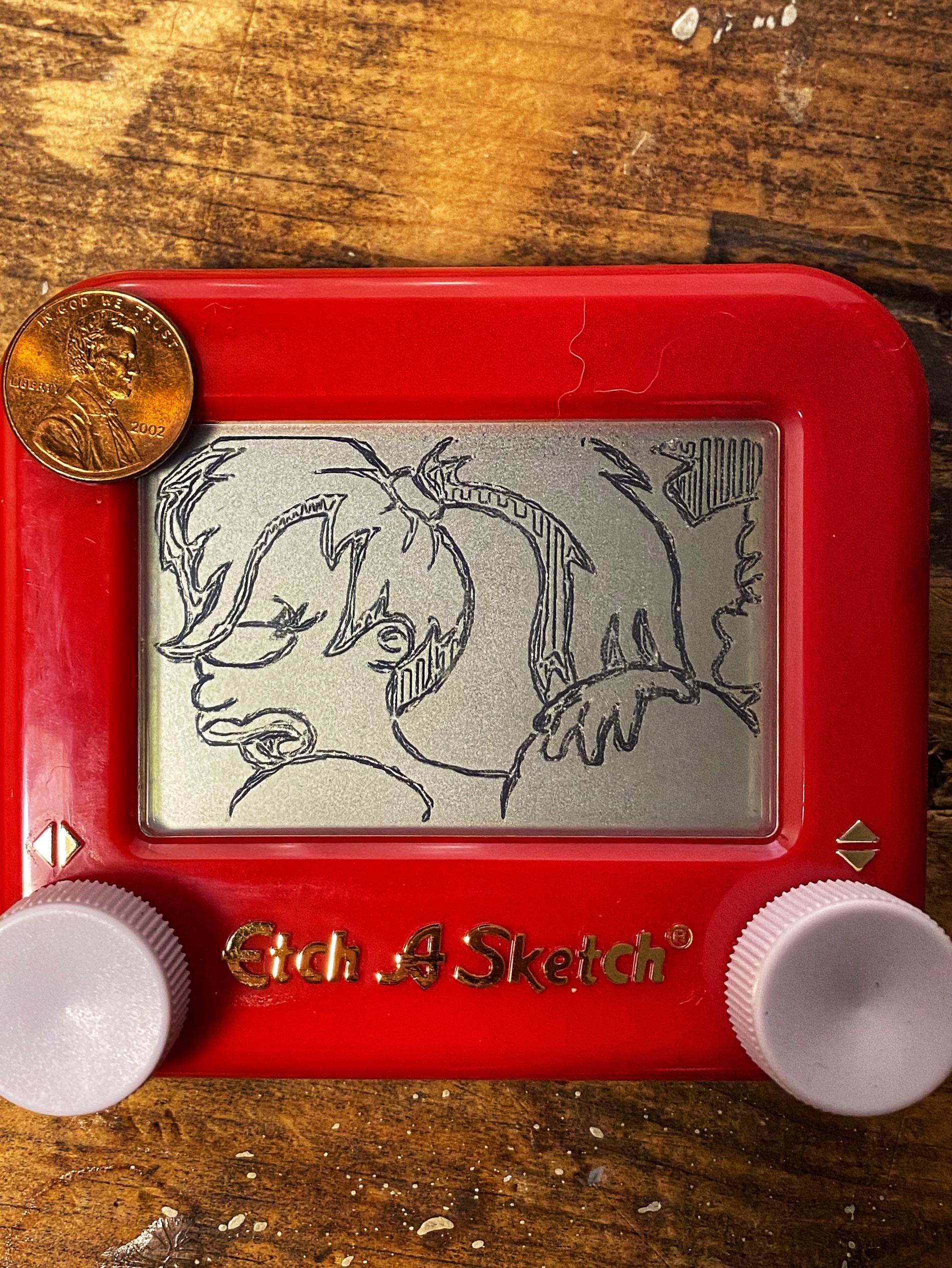 Done on an Etch-a-Sketch | Scrolller