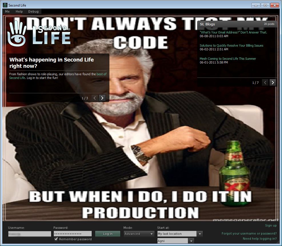 Dont Always Test My Code Scrolller