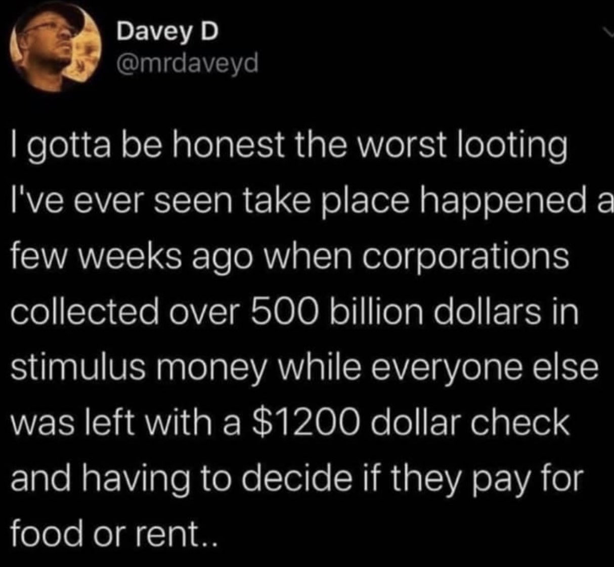 Dont forget who the real looters are | Scrolller