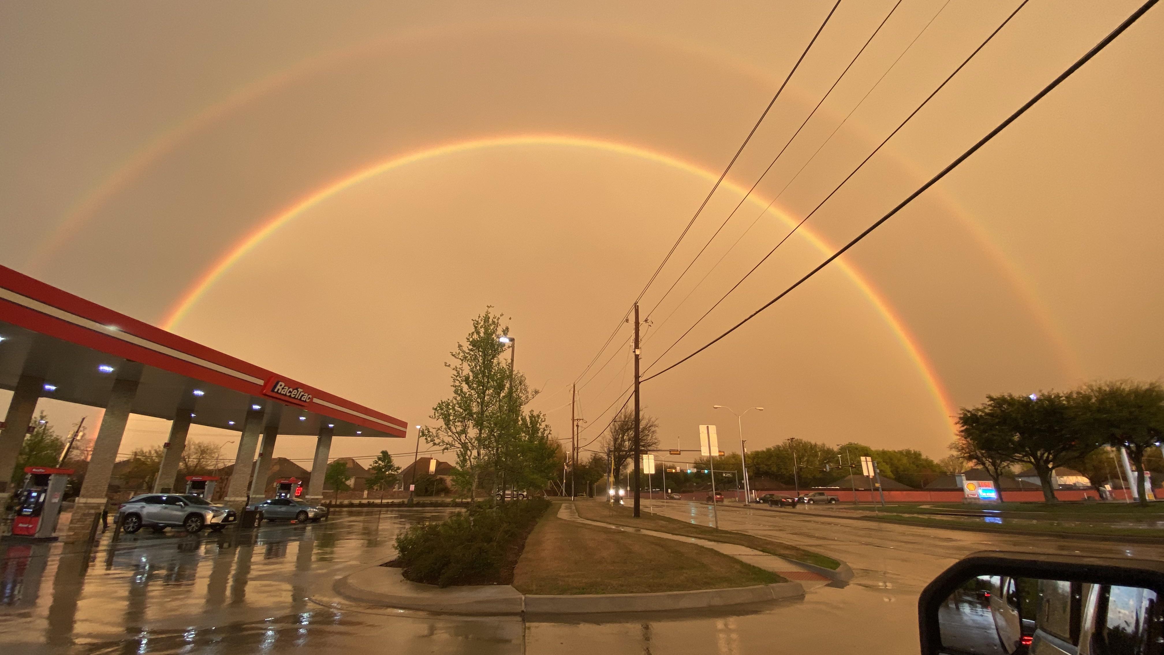 Double Rainbow from Yesterday | Scrolller