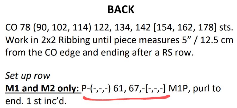 Down Home pattern help 2. I have no idea what the parentheses mean beside the medium size. She ...