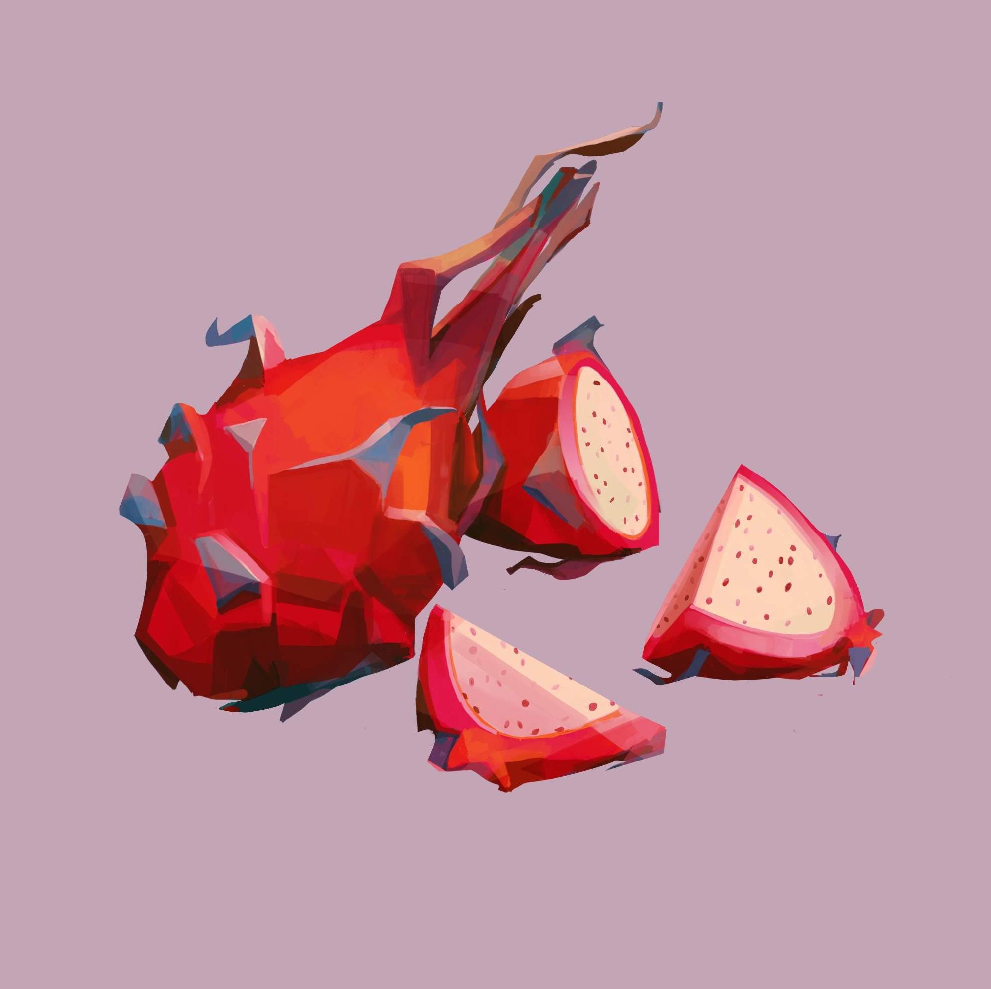 Dragon fruit on procreate:D | Scrolller
