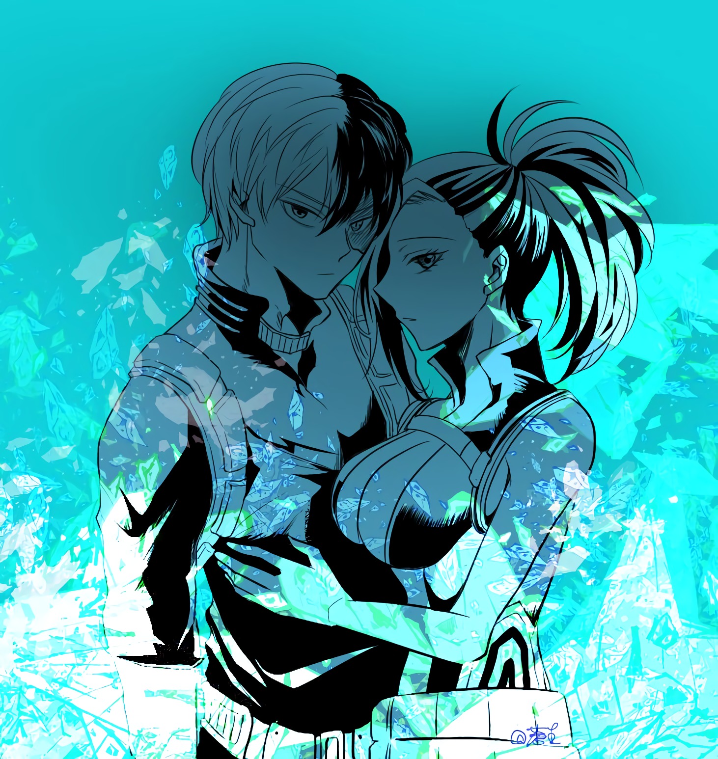 Draped in Crystalline Blue Comfort | Scrolller