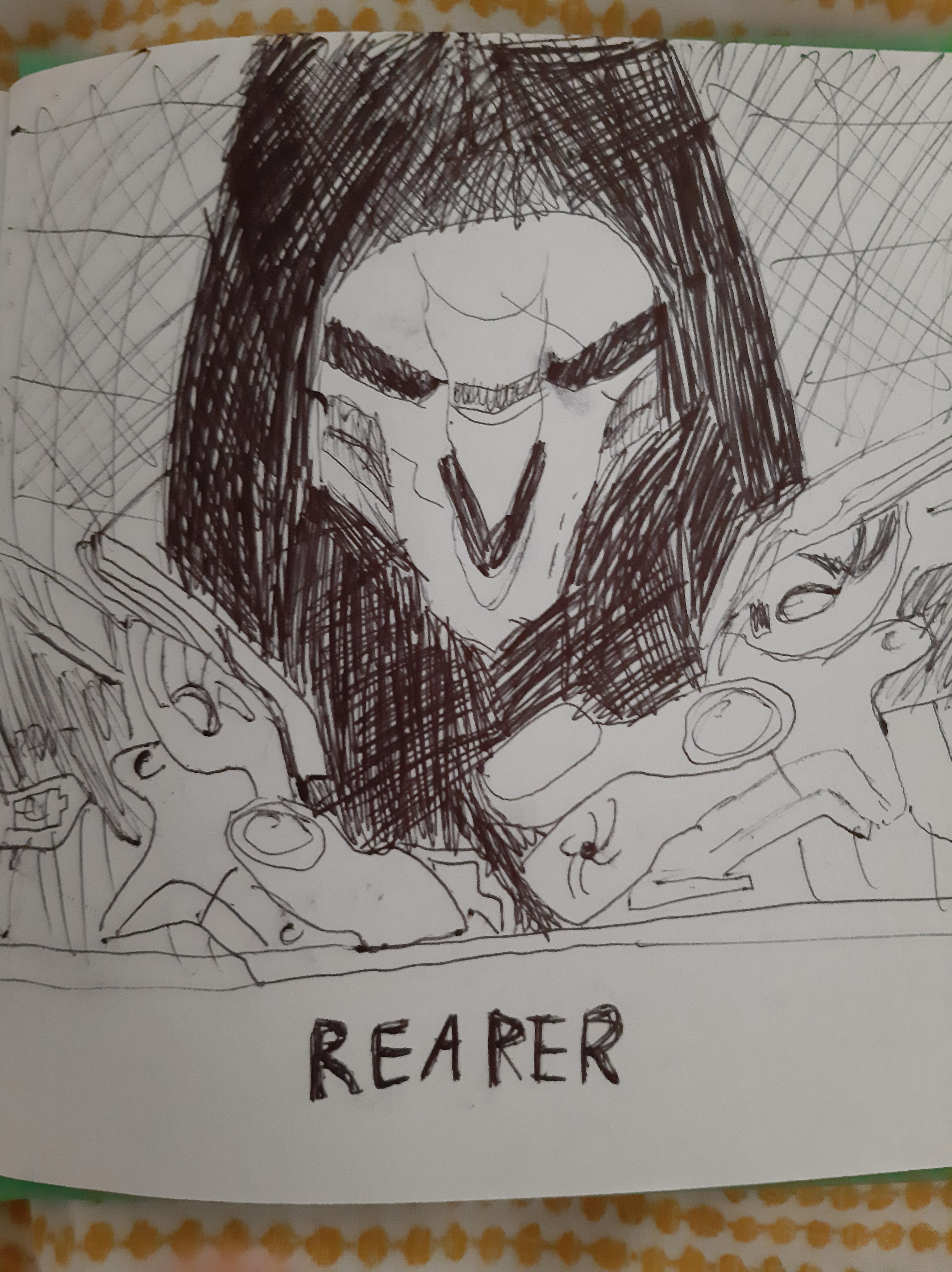 Drawing all heroes in order of release date. 2. Reaper | Scrolller