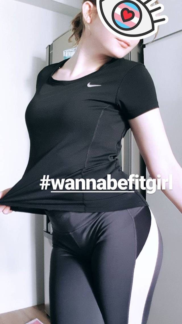 Dressed in skin tight workout clothes | Scrolller