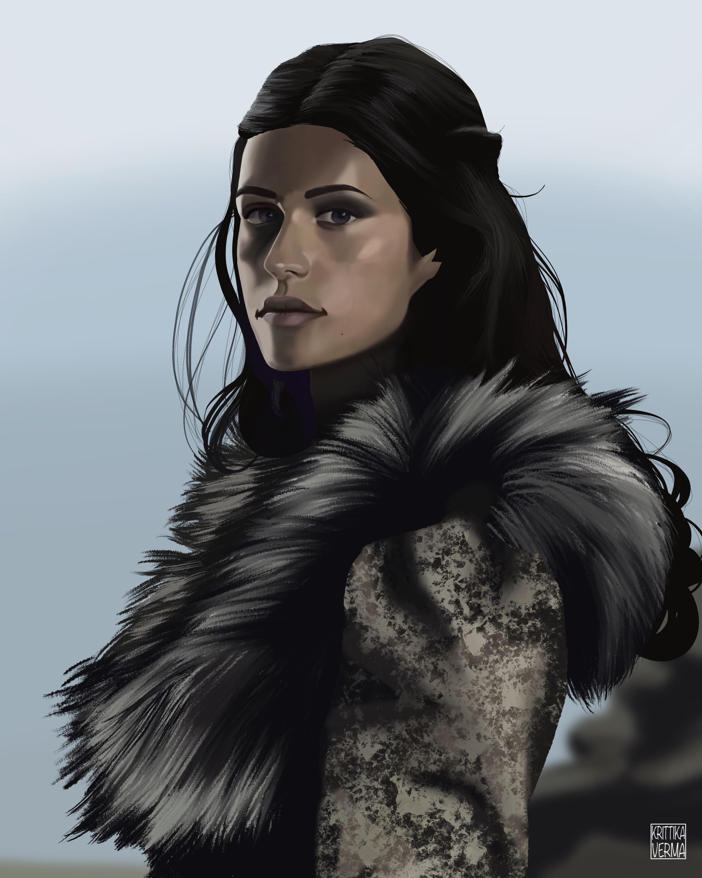 Drew a portrait of Yennefer! | Scrolller