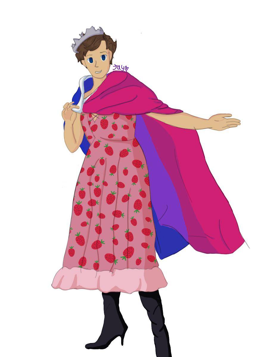 Drew another strawberry dress Eret drawing | Scrolller