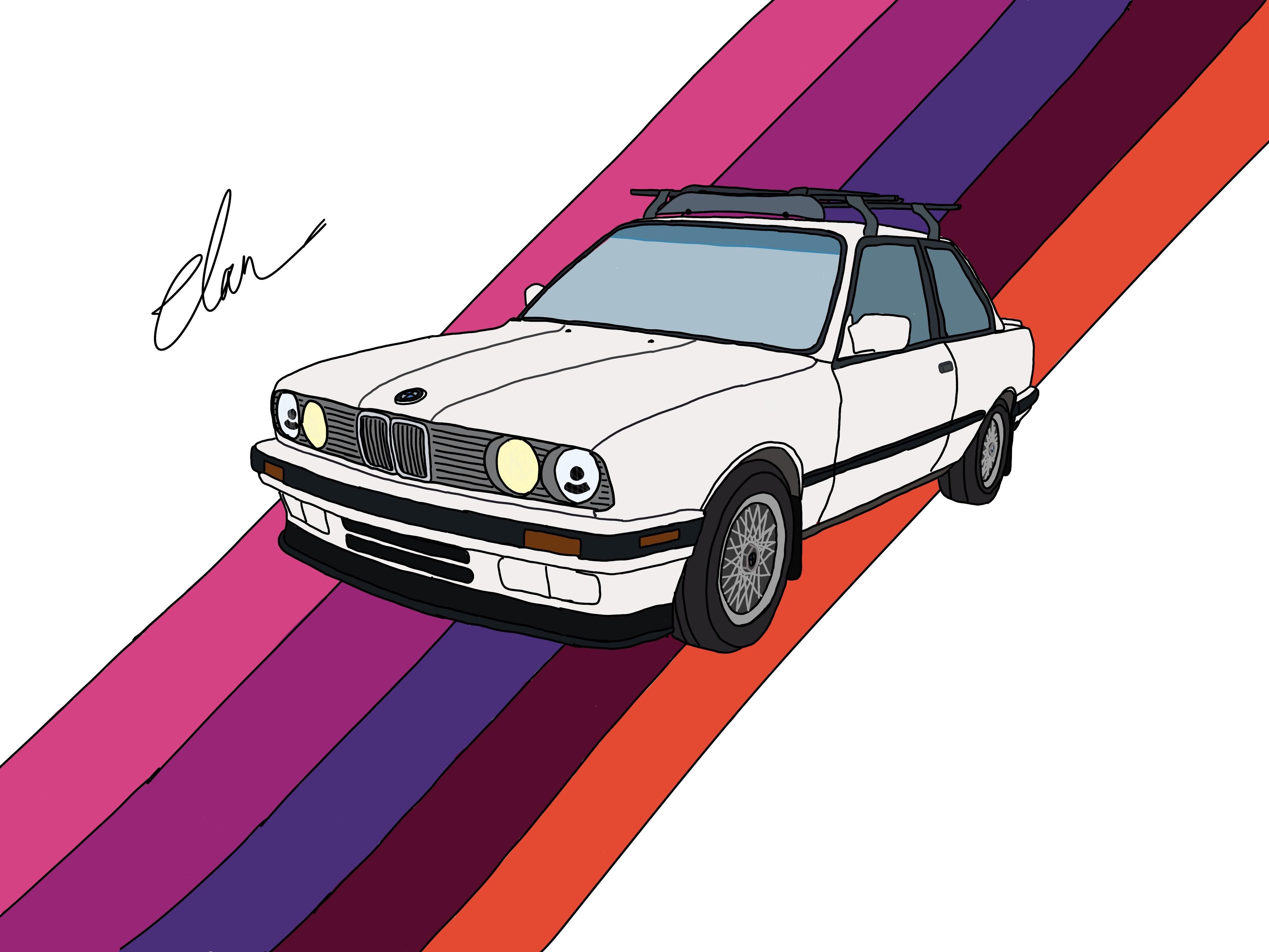 Drew my E30 this morn | Scrolller