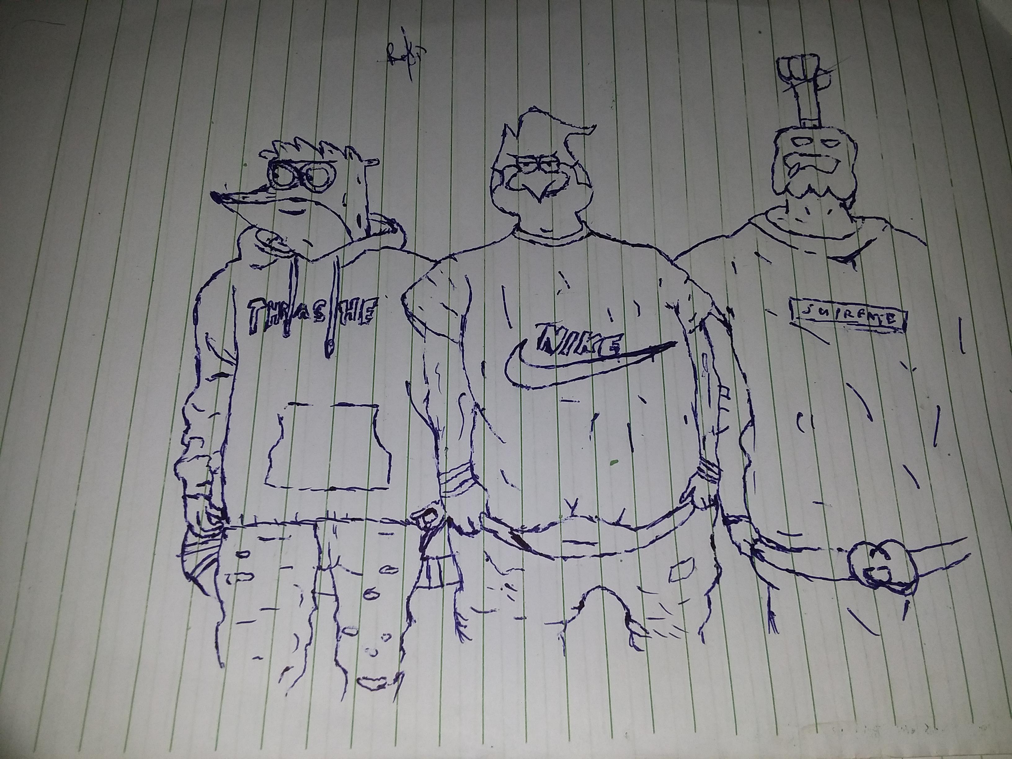 Drew This In Class Scrolller 3856