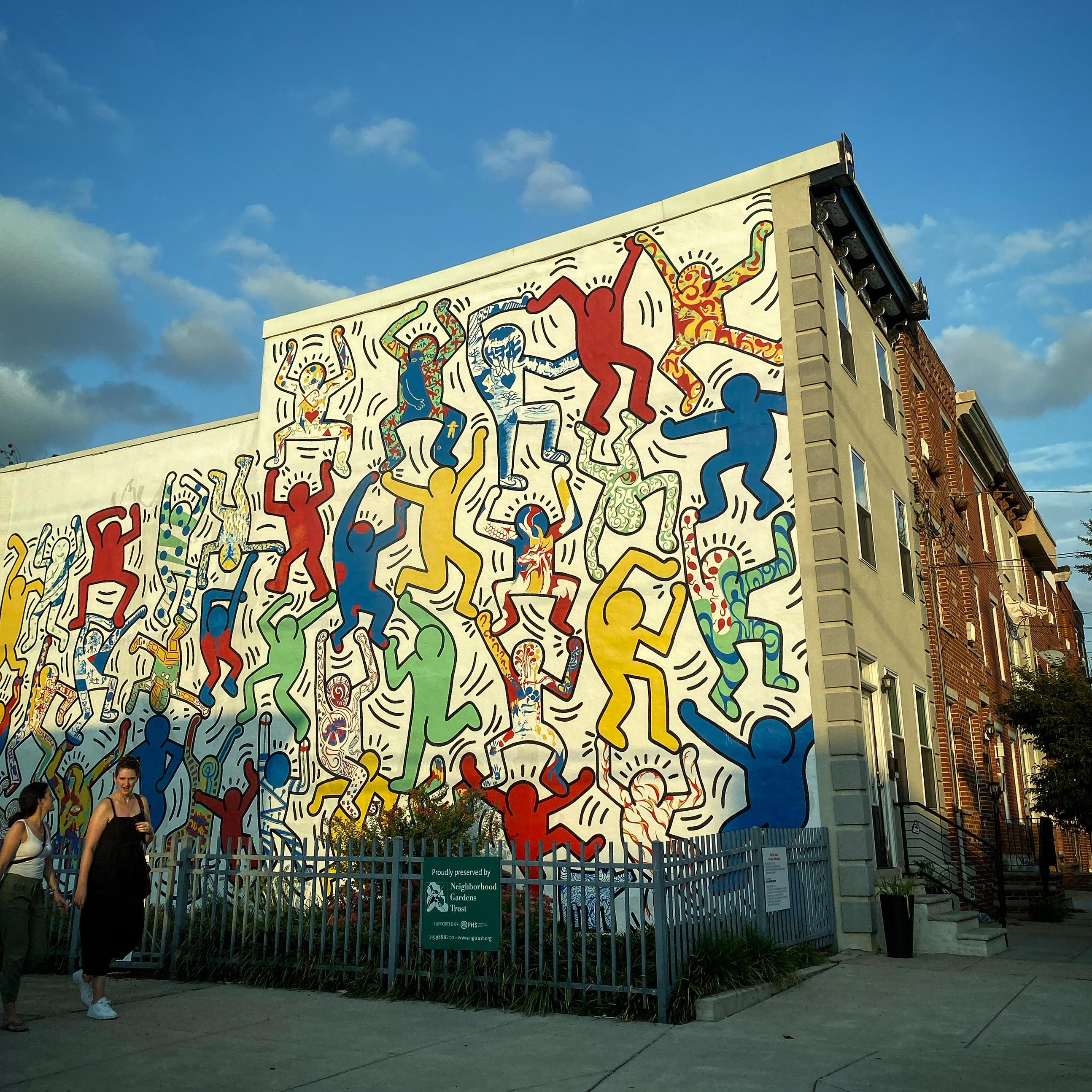 Drove by this Keith Haring mural - “We The Youth” (1987) in Philly. | Scrolller