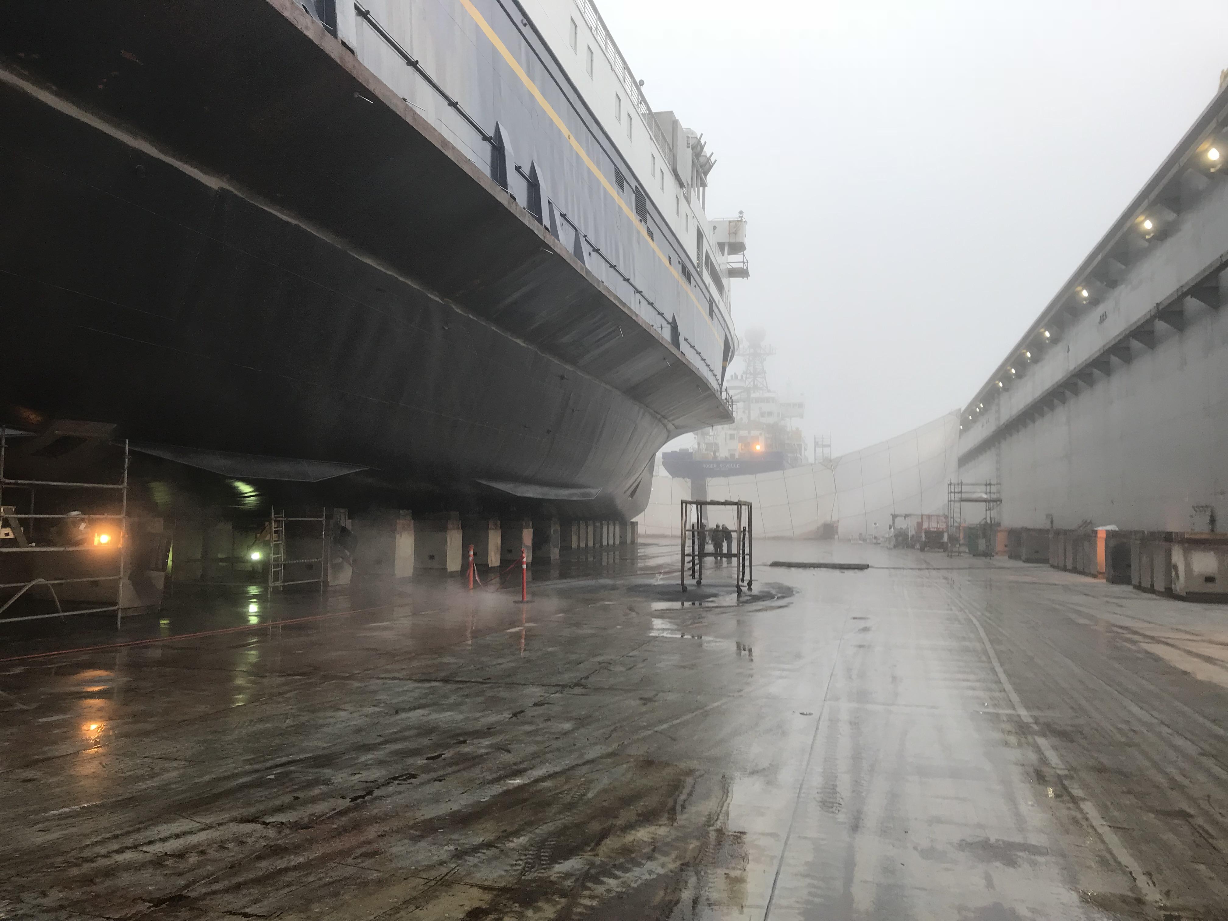 Dry dock on a foggy day | Scrolller
