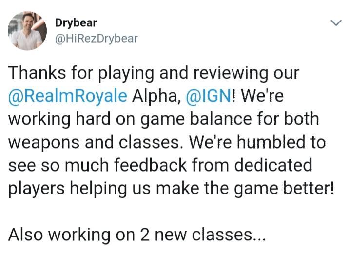 Drybear confirms 2 new classes coming | Scrolller