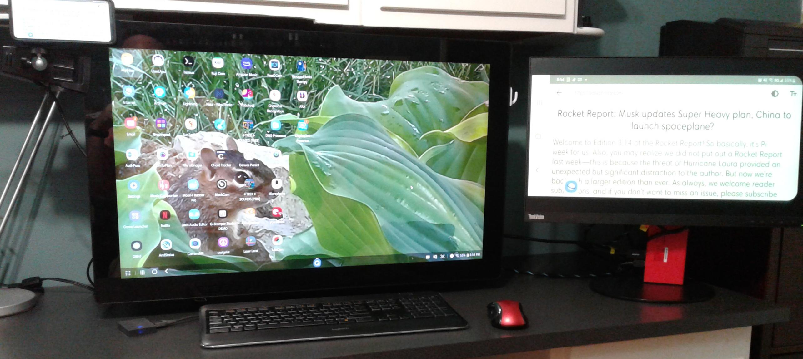 Dual Displays via DeX + DisplayLink | Scrolller