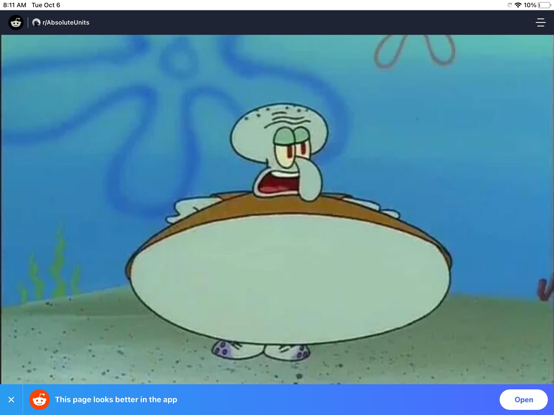 Dummy thicc Squidward | Scrolller