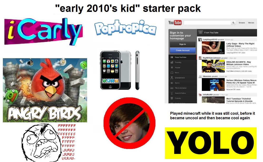 Early 2010s nostalgia starter pack | Scrolller