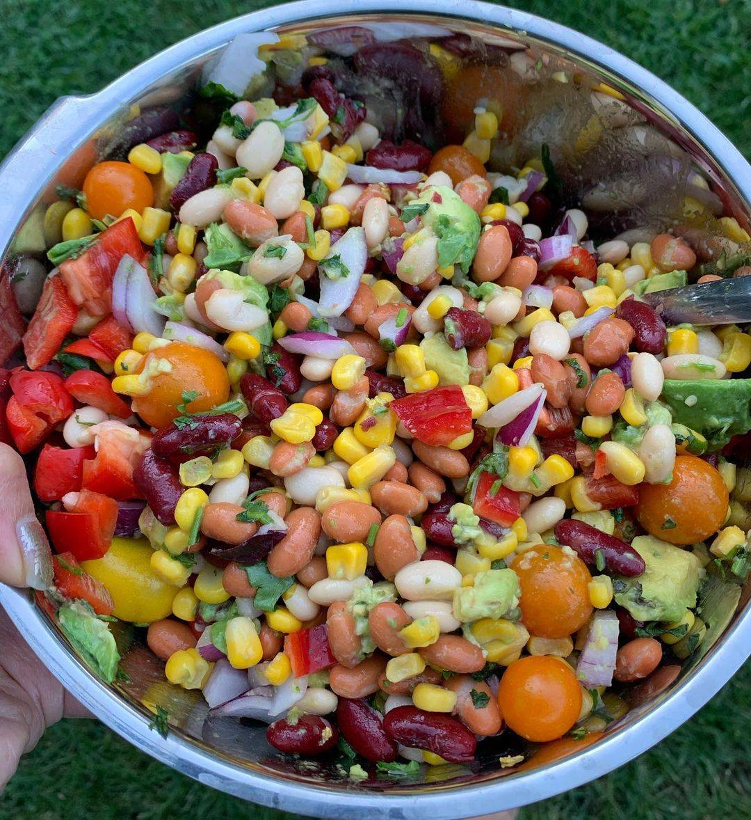 Easy Bean Salad on a Budget with Extra Ingredients💕 | Scrolller